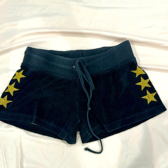 Hard Tail | Bottoms | Hardtail Terry Shorts Gold Stars Down Both Sides ...